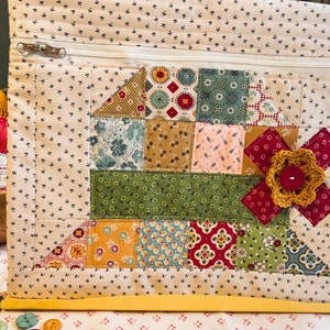 HABERDASHERY HAT Set of Two Finished Project Bags. Created From the ...