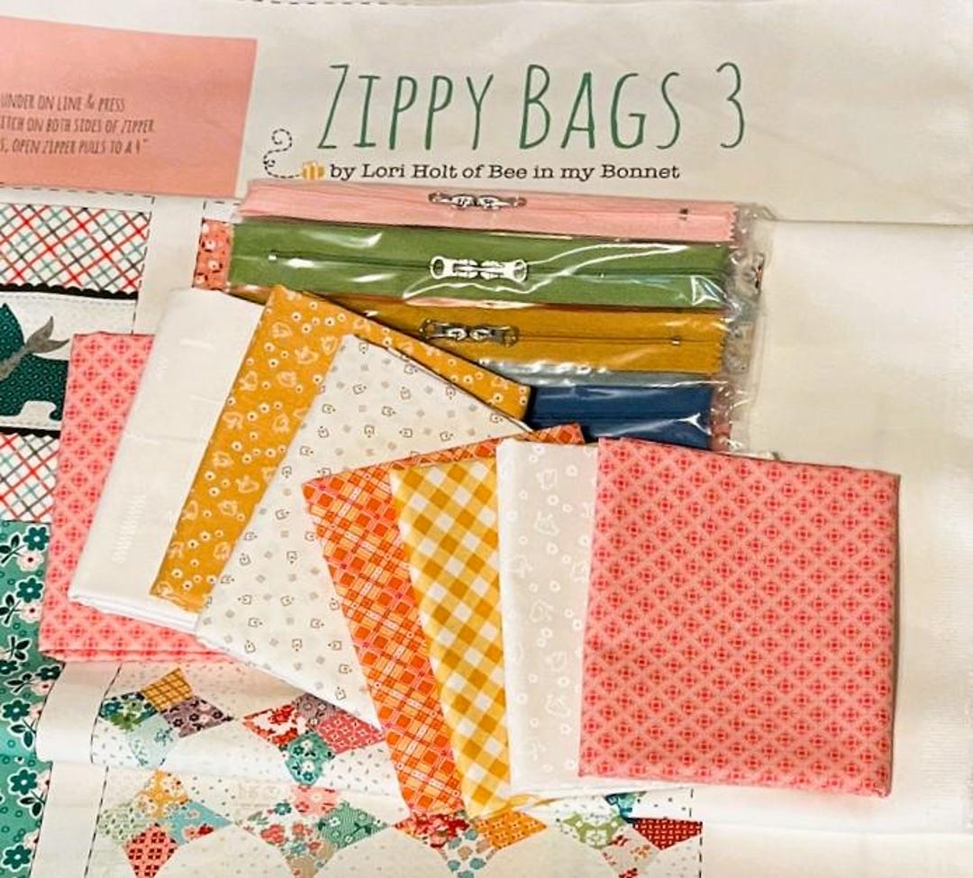 KIT HOME DECOR Zippy Bag 3 Panel, Happy Zippers and Lining Fabric. From ...