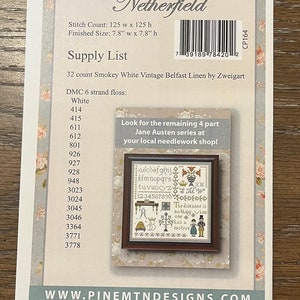 PRIDE and PREJUDICE Cross Stitch Patterns. Set of 4. by Sandra Workman ...