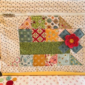 HABERDASHERY HAT Set of Two Finished Project Bags. Created From the ...