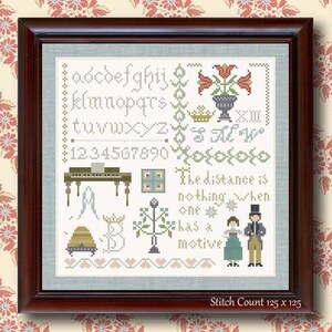 PRIDE and PREJUDICE Cross Stitch Patterns. Set of 4. by Sandra Workman ...