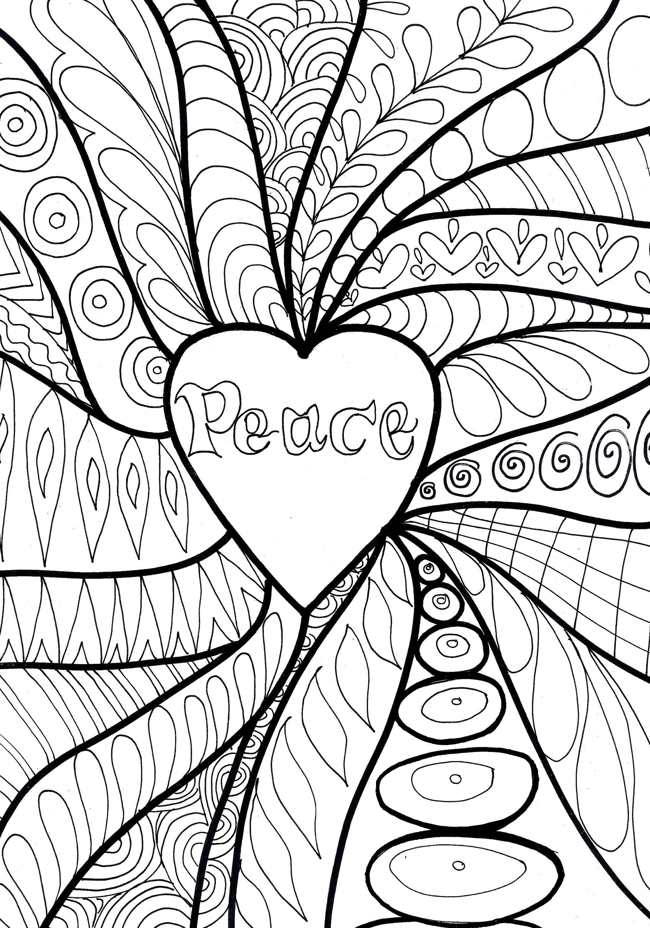 Positiv Words Coloring Page - Etsy