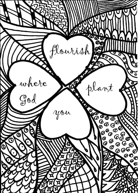 Coloring Page Positive Afirmation 6 Pack | Etsy