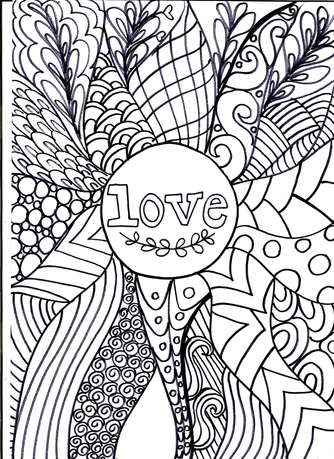 Positiv Words Coloring Page - Etsy