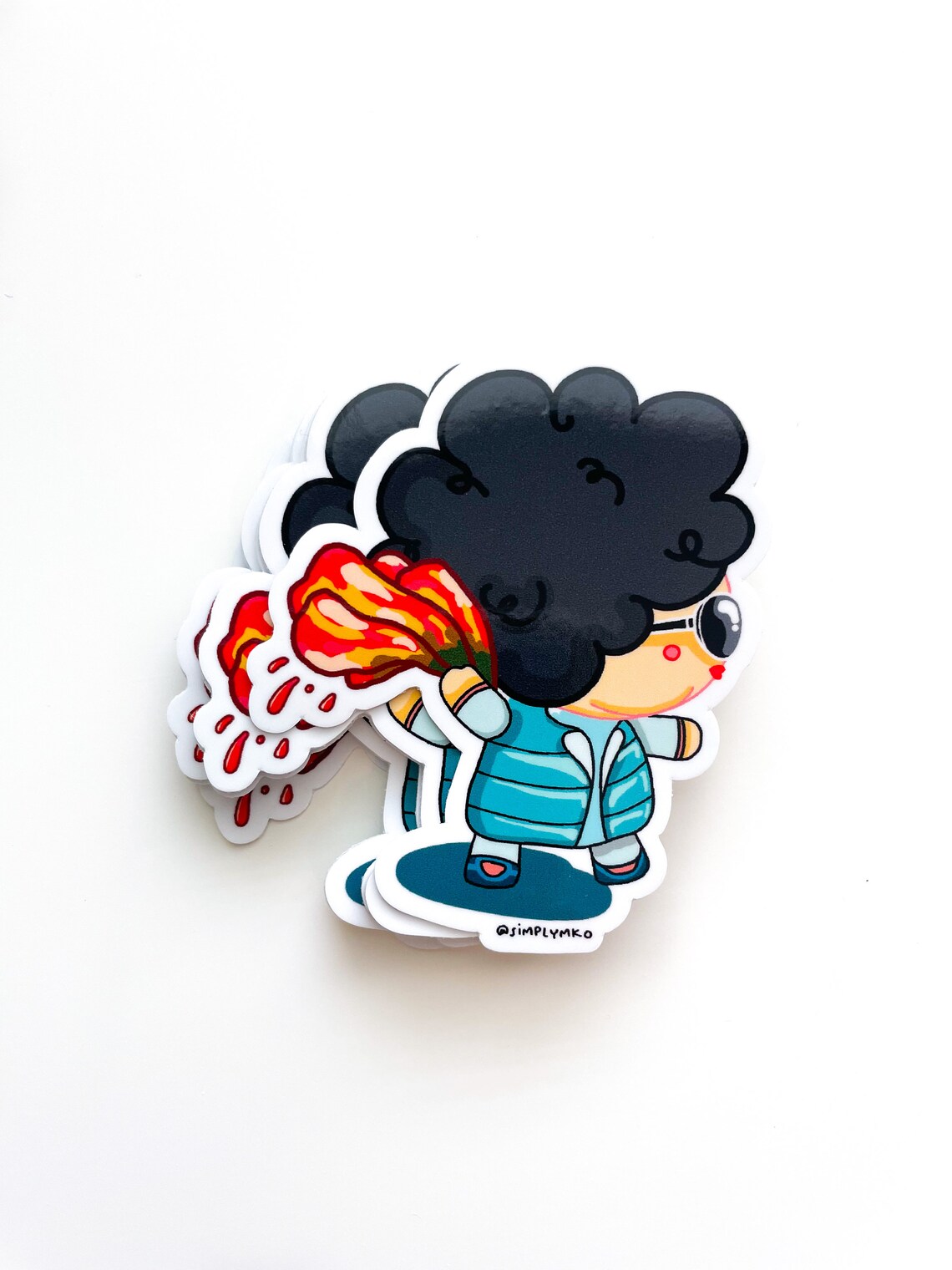 Ajumma Kimchi Slap Sticker Asian Sticker Korean Sticker - Etsy