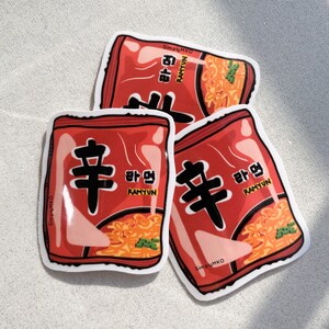 Korean Ramen Sticker, Shin Ramen Sticker, Korean Sticker, Spicy Sticker ...