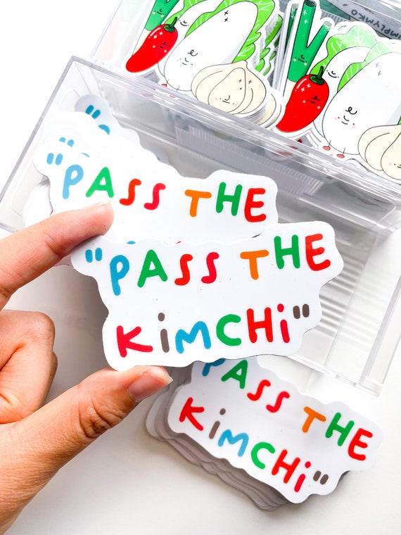 Pass the Kimchi Sticker Asian Sticker Korean Sticker Funny - Etsy