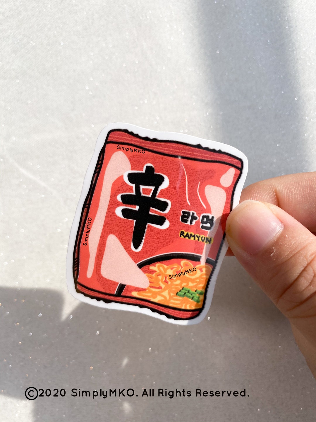 Korean Ramen Sticker, Shin Ramen Sticker, Korean Sticker, Spicy Sticker ...