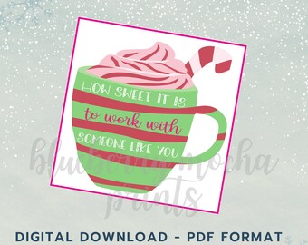 INSTANT DOWNLOAD A Christmas Treat for Someone so Sweet Christmas Gift ...