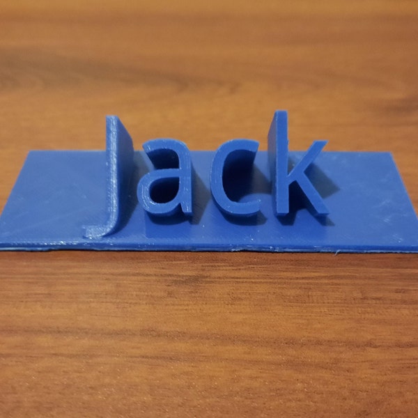 Desk Nameplate 3d Printed - Etsy