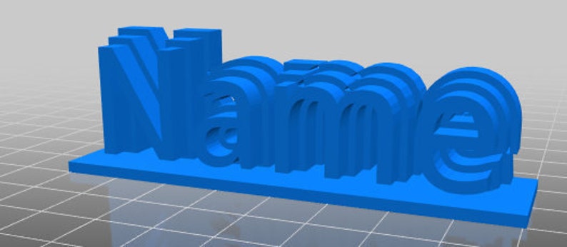 3D Printed Custom Nameplate Nametag - Etsy