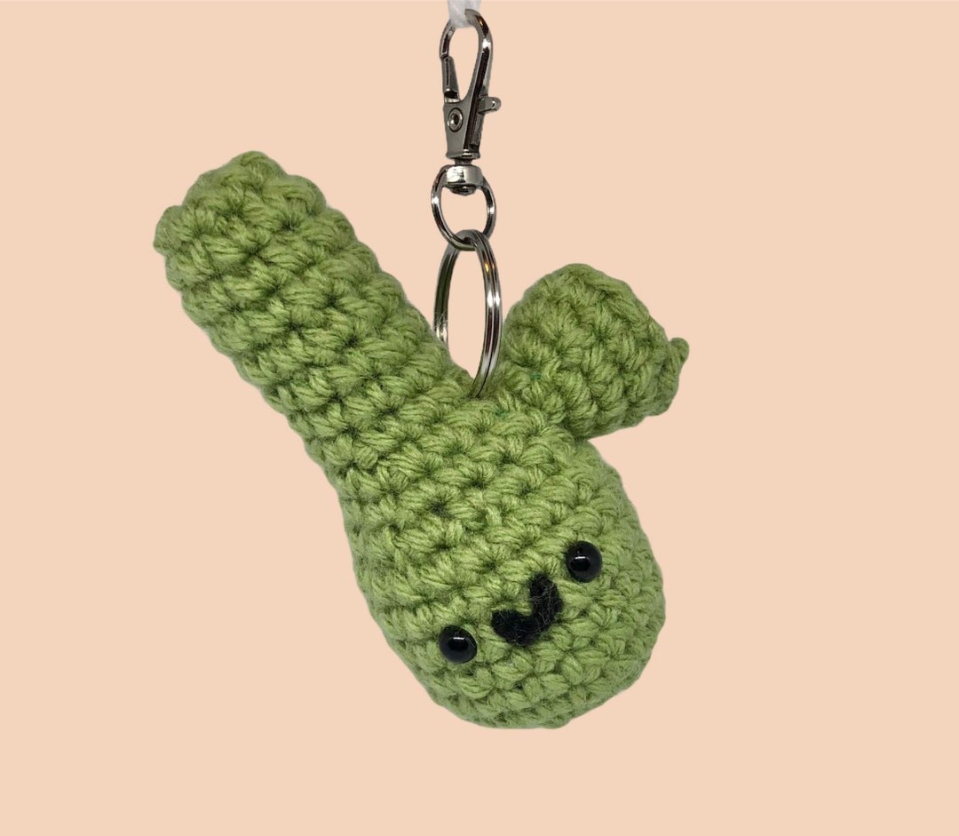 Crochet Weed Nug Cannabis Bong Adorable Keychain - Etsy