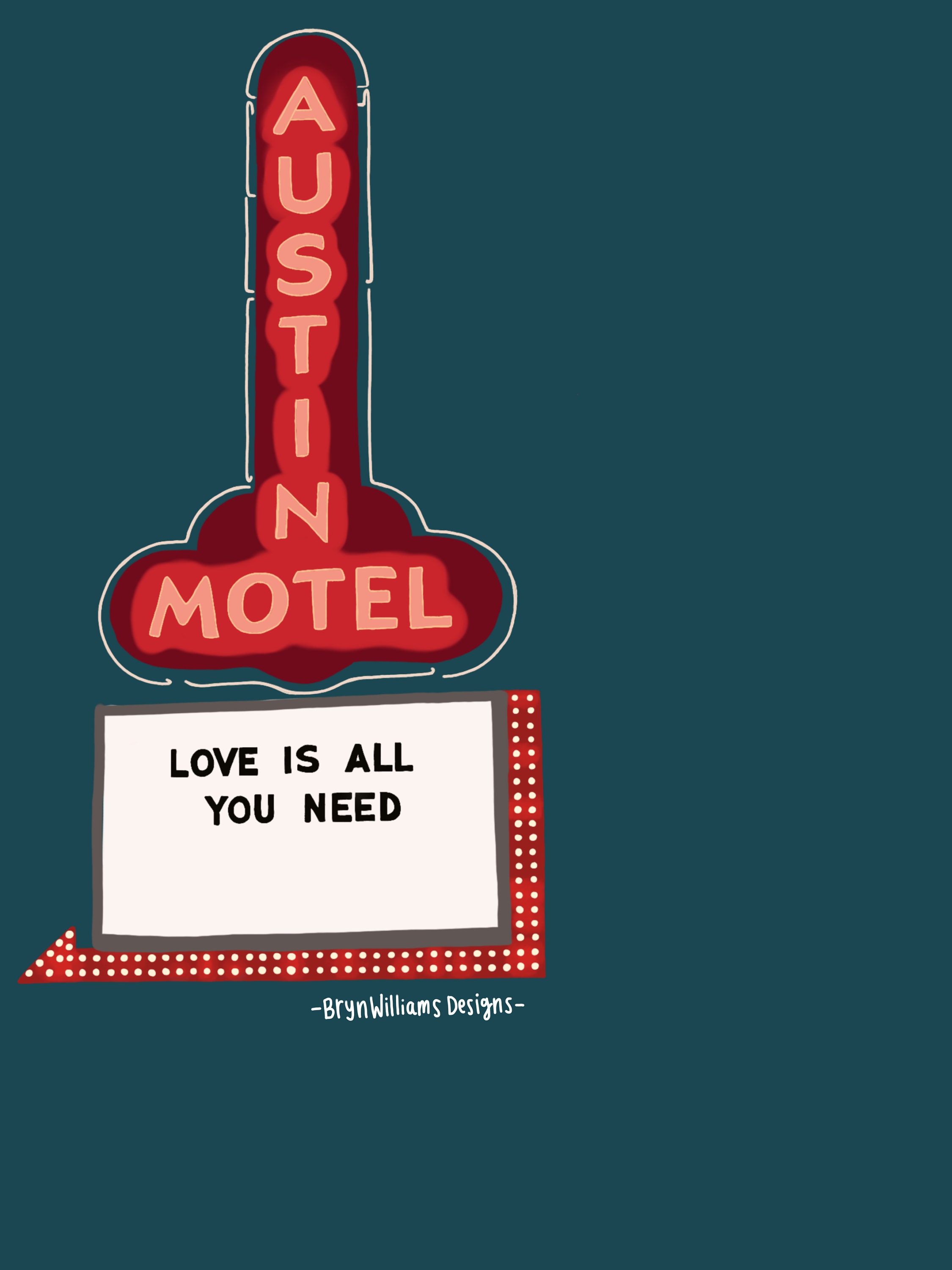 Austin Motel Print, Instant Download - Etsy