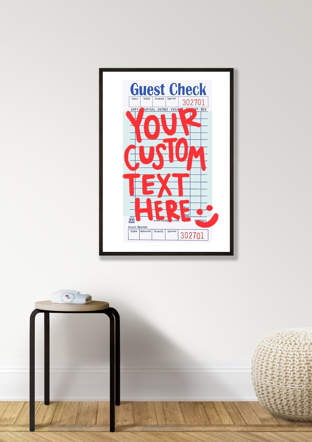 Custom Guest Check Print - Etsy