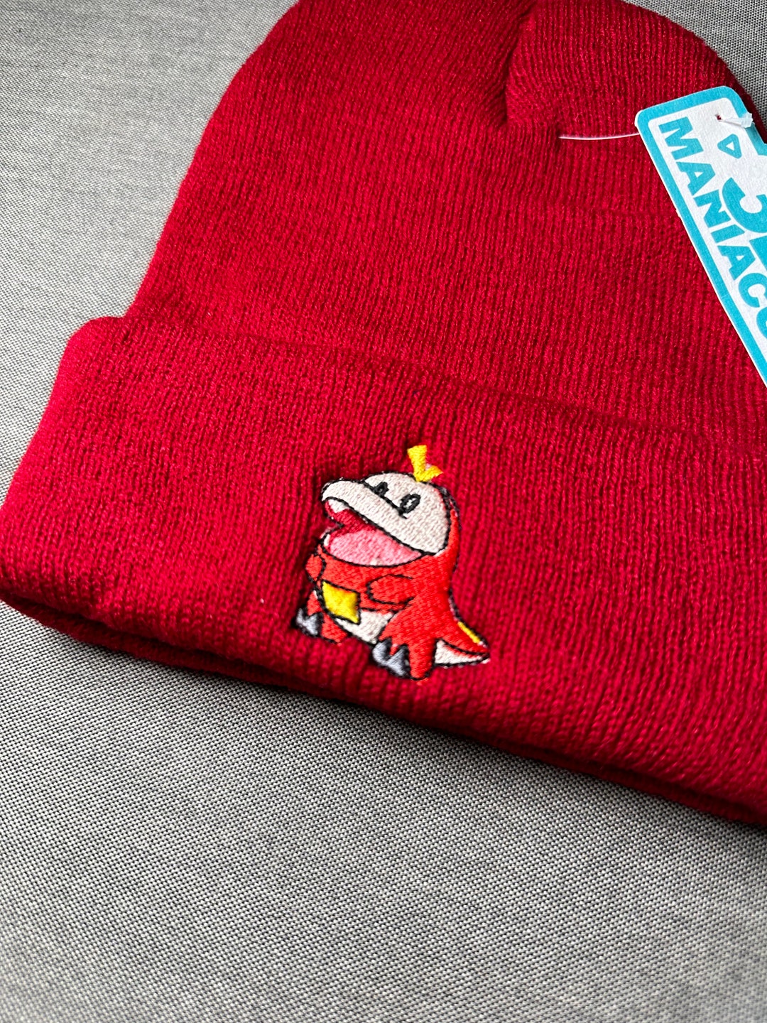 Pokemon Fuecoco Beanie Handmade Embroidered Winter Hat Cute Anime ...