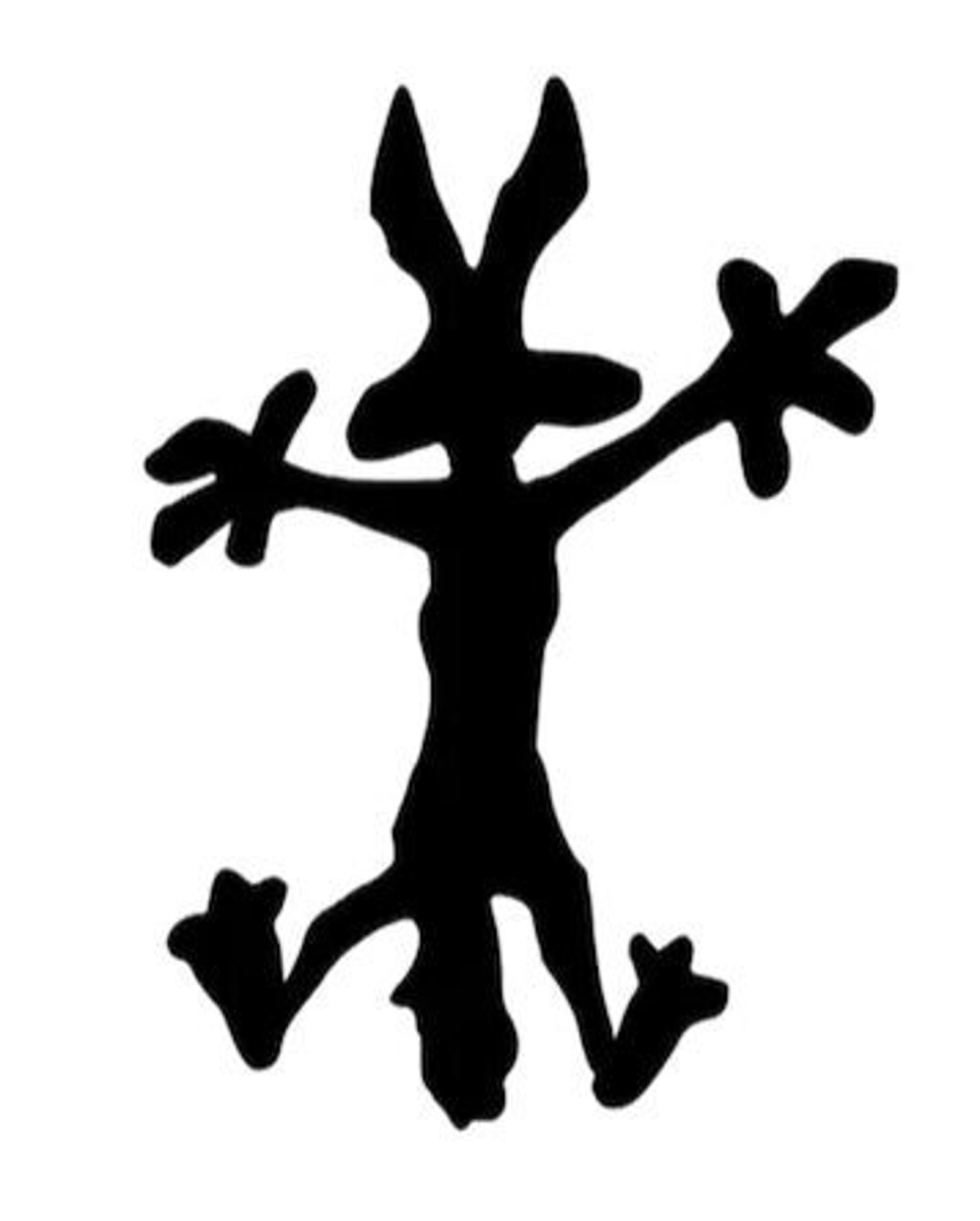 Wile E Coyote Splat Vinyl Decal Many Sizes and Colors to - Etsy