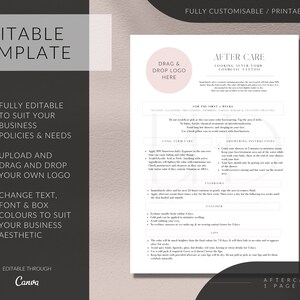 EDITABLE Permanent Makeup Consultation Forms, Cosmetic Tattoo PMU ...