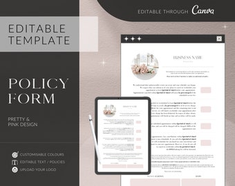 Salon Policy Form | Etsy