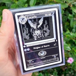 3D Pokemon Card Shadow Box Lucario Anubis Egyptian God Light up Pokemon ...