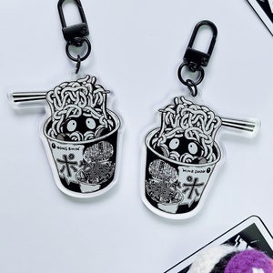 Tangela Ramen Noodle Cup Acrylic Charm - Pocket Beast Keychain - Etsy