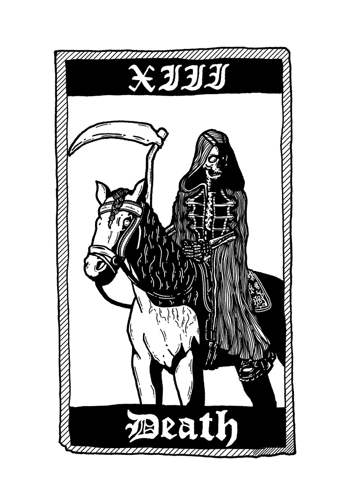 Death Tarot - Art Print Poster - Etsy Australia