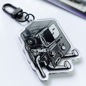 BMO Anatomy Acrylic Charm - Adventure Time Keychain - Etsy