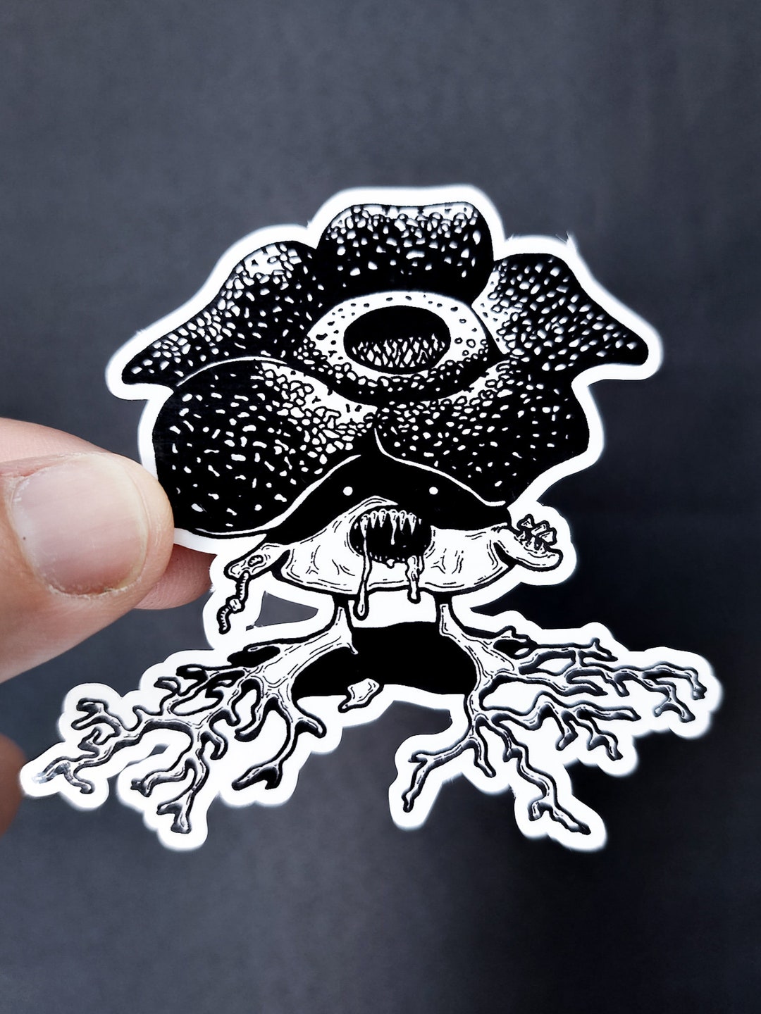 Vinyl Sticker - Corpse Lily Vileplume - Horror Pocket Beast Sticker - 3 ...