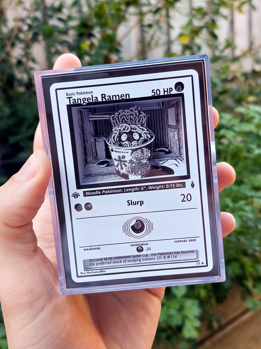 3D Pokemon Card Shadow Box Tangela Ramen Light up Pokemon Card Diorama ...