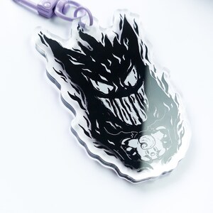 Gengar Shadow of Clefable Acrylic Charm - Pocket Beast Keychain - Etsy