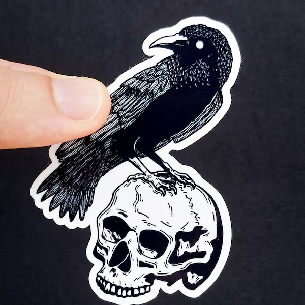 Raven 3 Inch Decal Sticker - Etsy