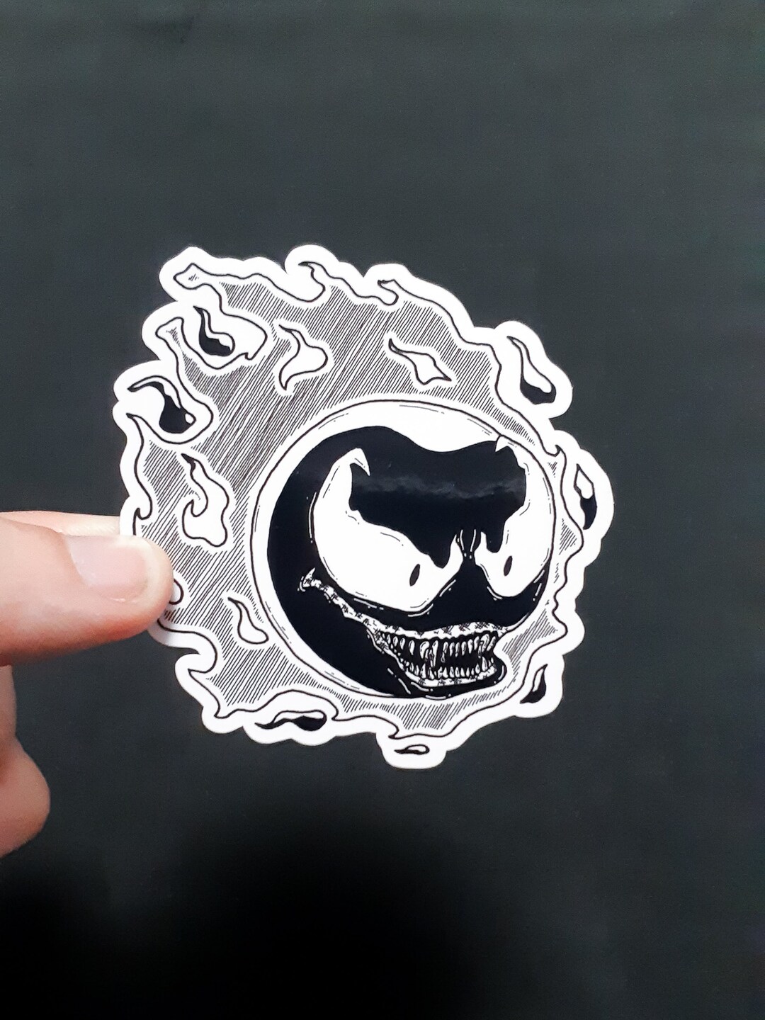 Gastly Venom - Weather Resistant Vinyl Sticker - Horror Pocket Beast ...