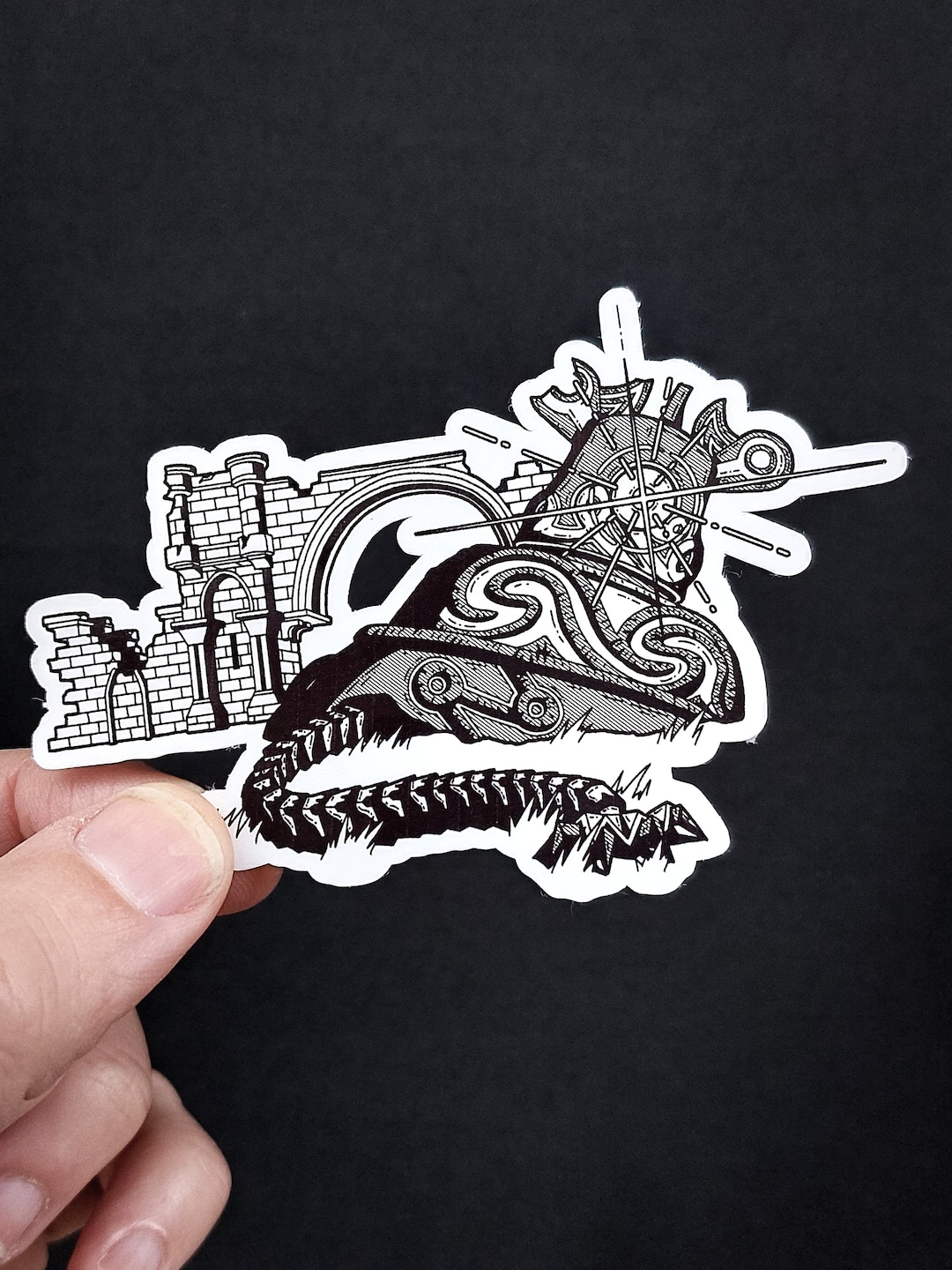 Decayed Guardian Sticker - Weather Resistant Vinyl Sticker - Zelda ...