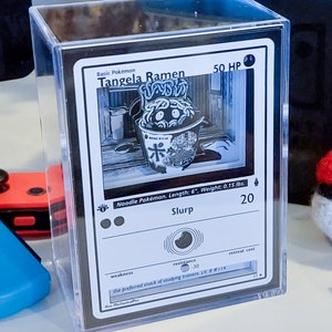 3D Pokemon Card Shadow Box Tangela Ramen Light up Pokemon Card Diorama ...