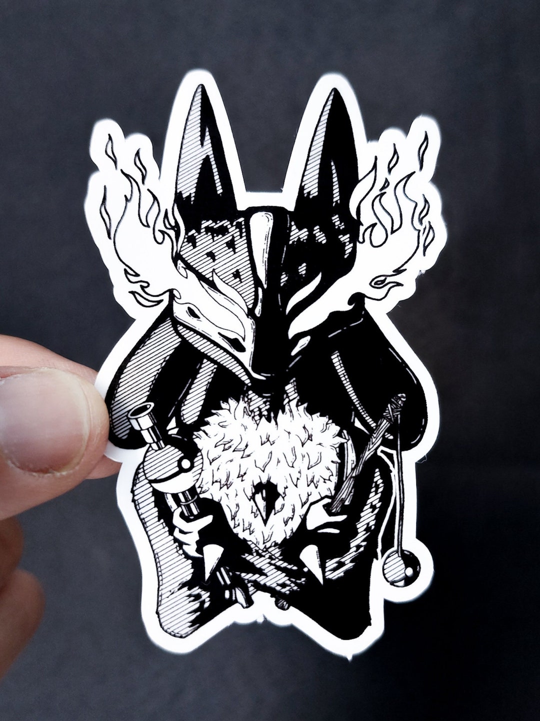 Lucario Anubis - Weather Resistant Vinyl Sticker - Egyptian Horror ...
