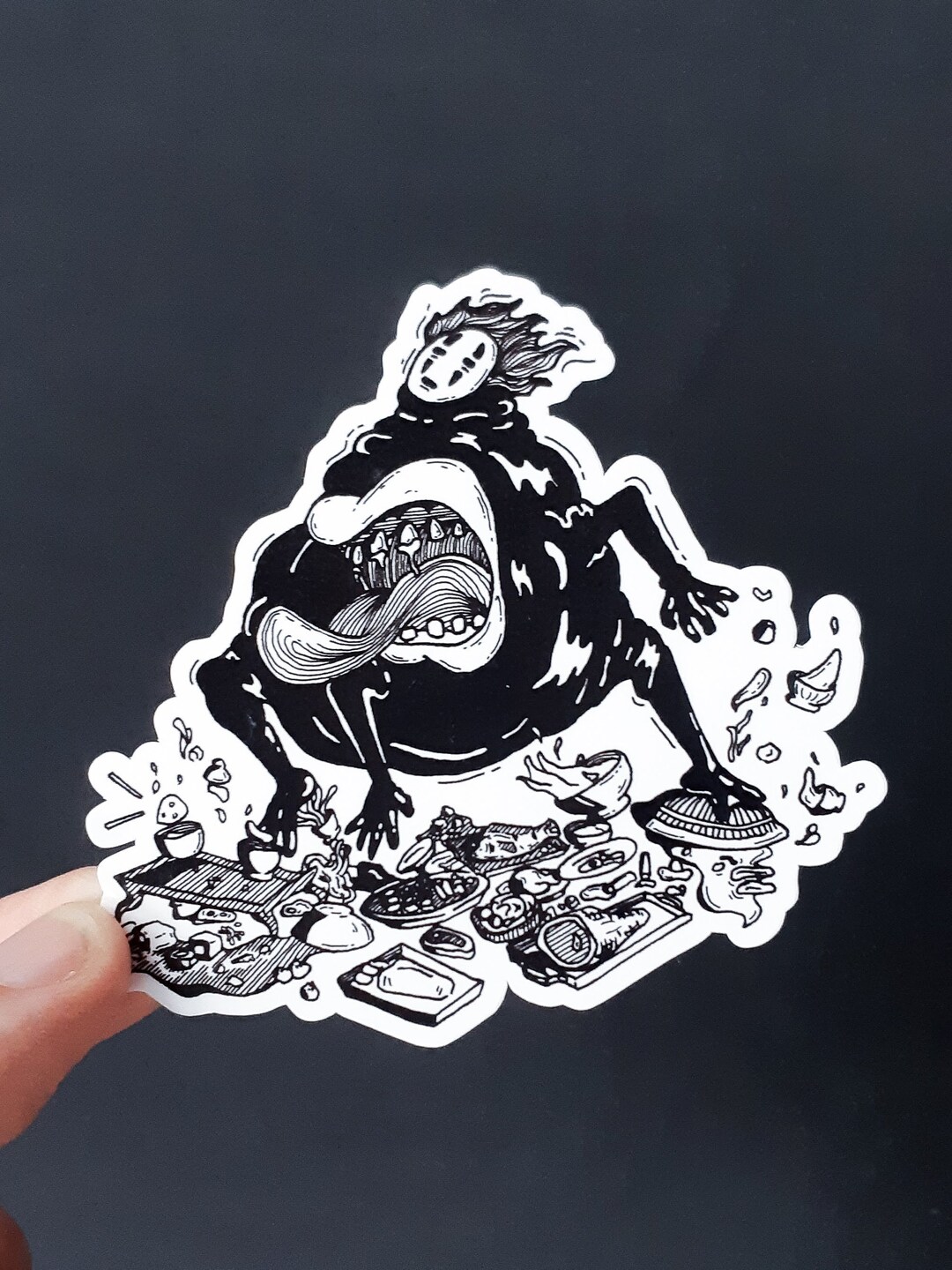 Vinyl Sticker - Anime Monster Inspired Sticker - 3 Inch Weather ...
