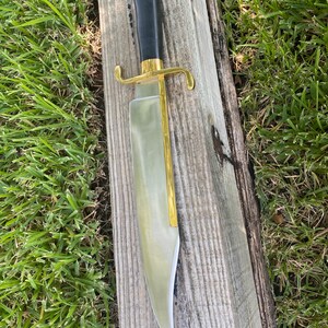 Premium Big Bowie Knife for Camping & Hunting Rose Wood Handle razor ...