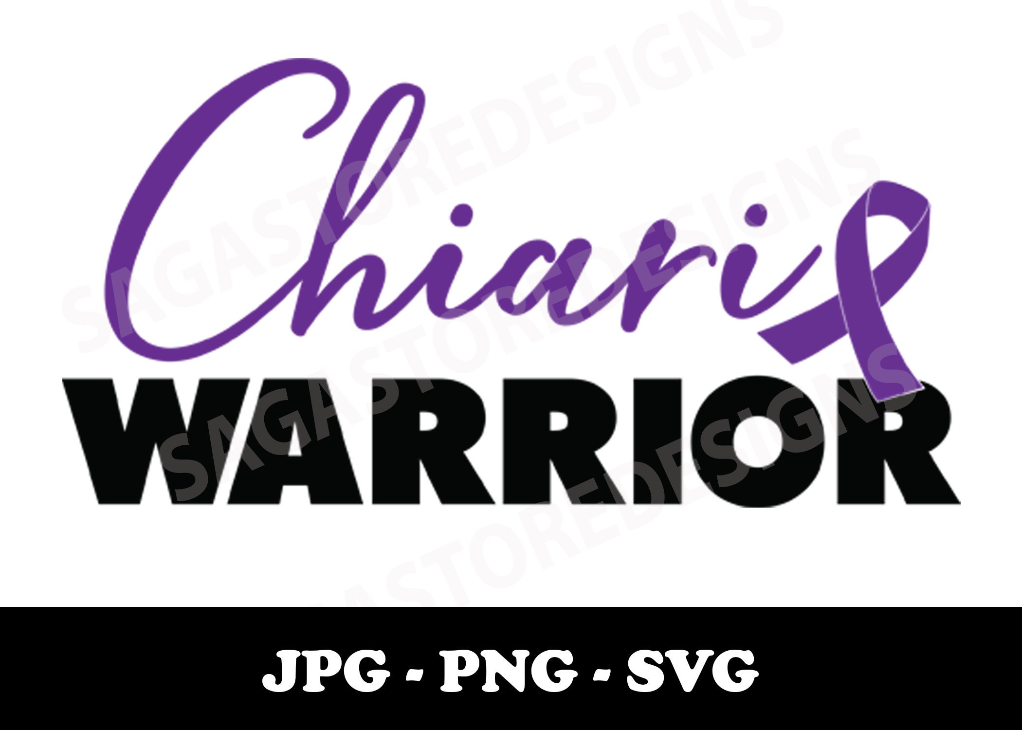 Chiari Warrior Png Jpg Svg. Chiari Malformation Svg - Etsy