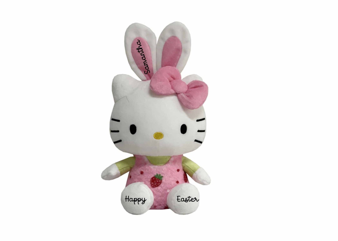 Personalized Easter Hello Kitty Plush. Easter Plush - Etsy