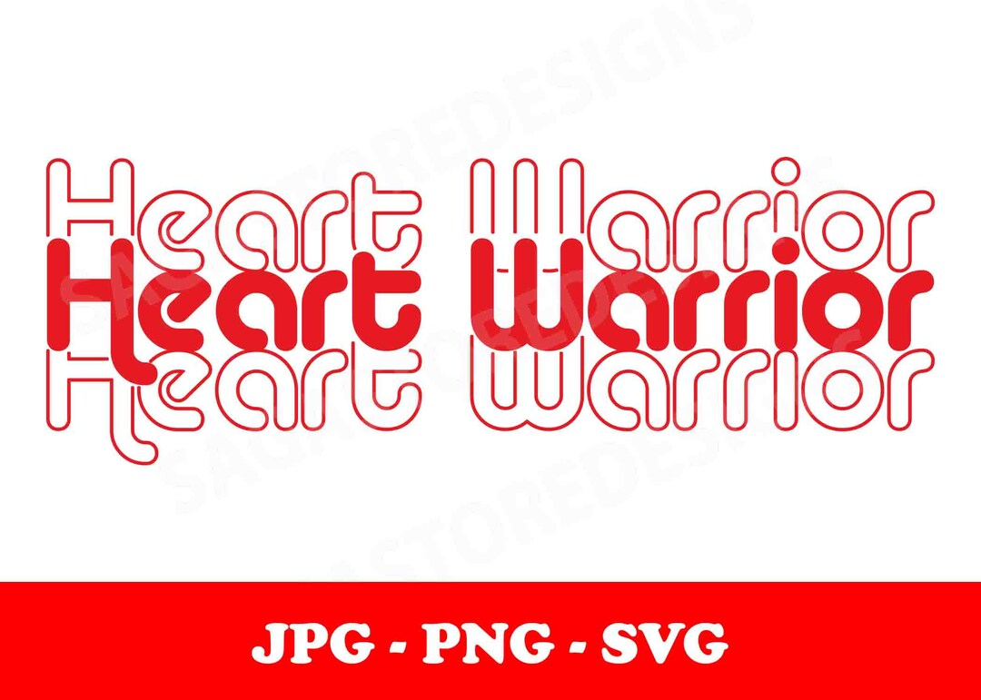 Heart Warrior Jpg, Png, Svg. - Etsy