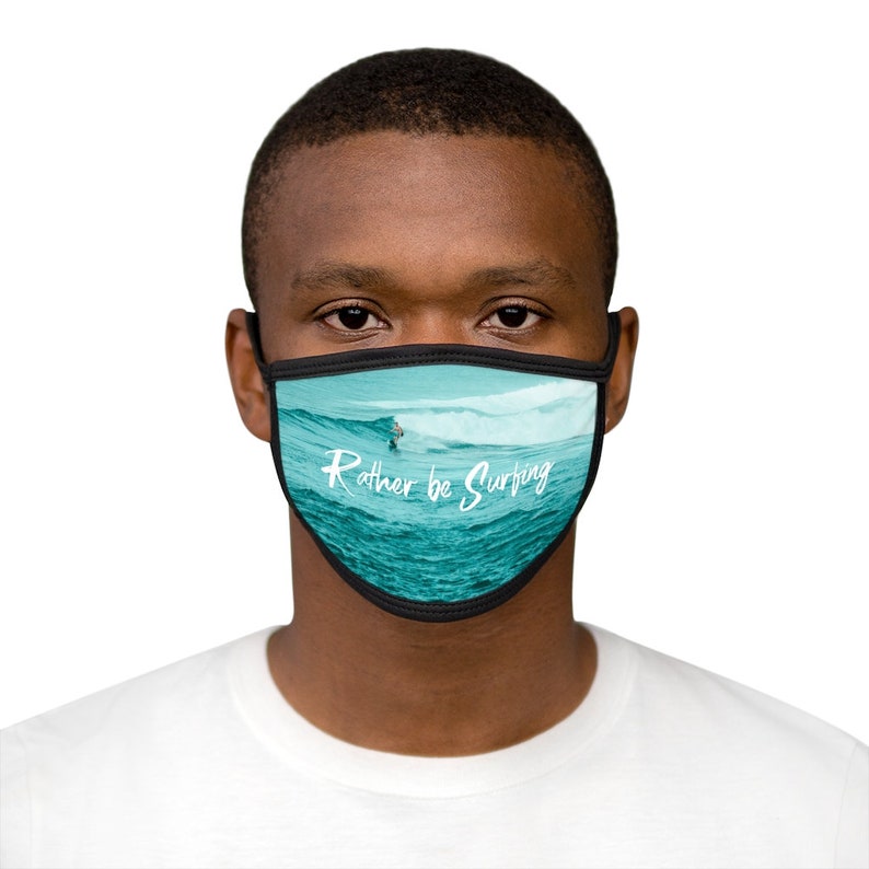 Surfer Saying Face Mask Beach Wave Mask Surfboard Mask | Etsy