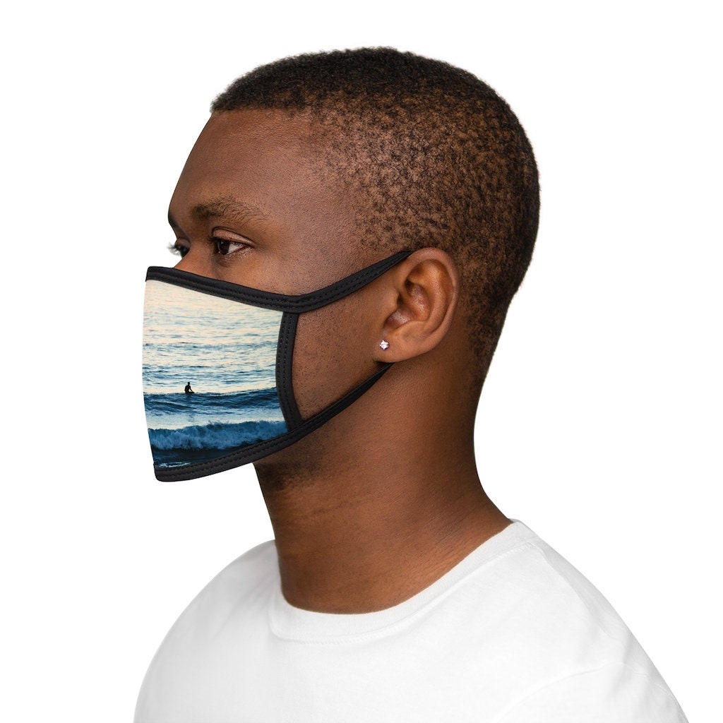 Surf Photography Face Mask, Surfer Face Mask, Beach Mask, Ocean ...
