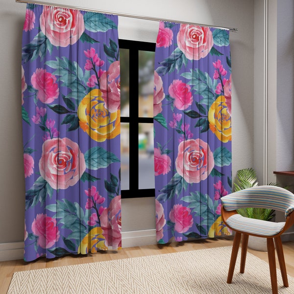 Periwinkle Window Curtains - Etsy