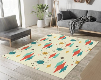 Atomic Cat Area Rug - Etsy