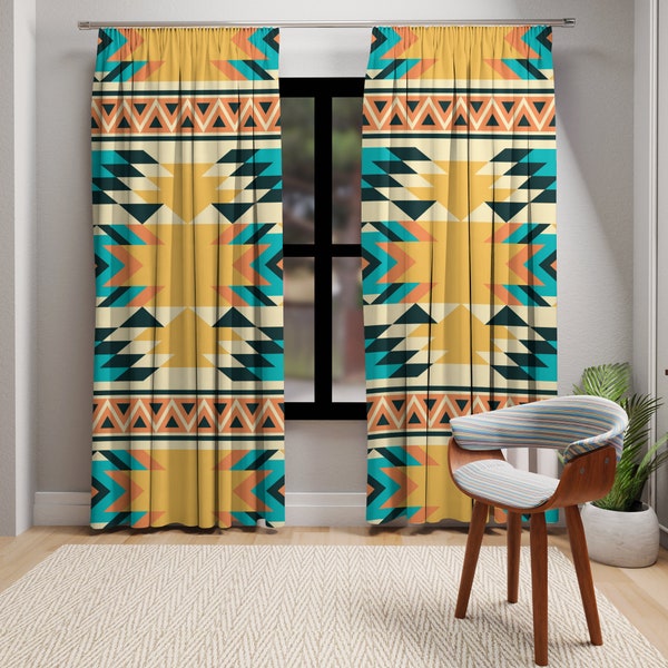 Native American Cafe Curtains - Etsy