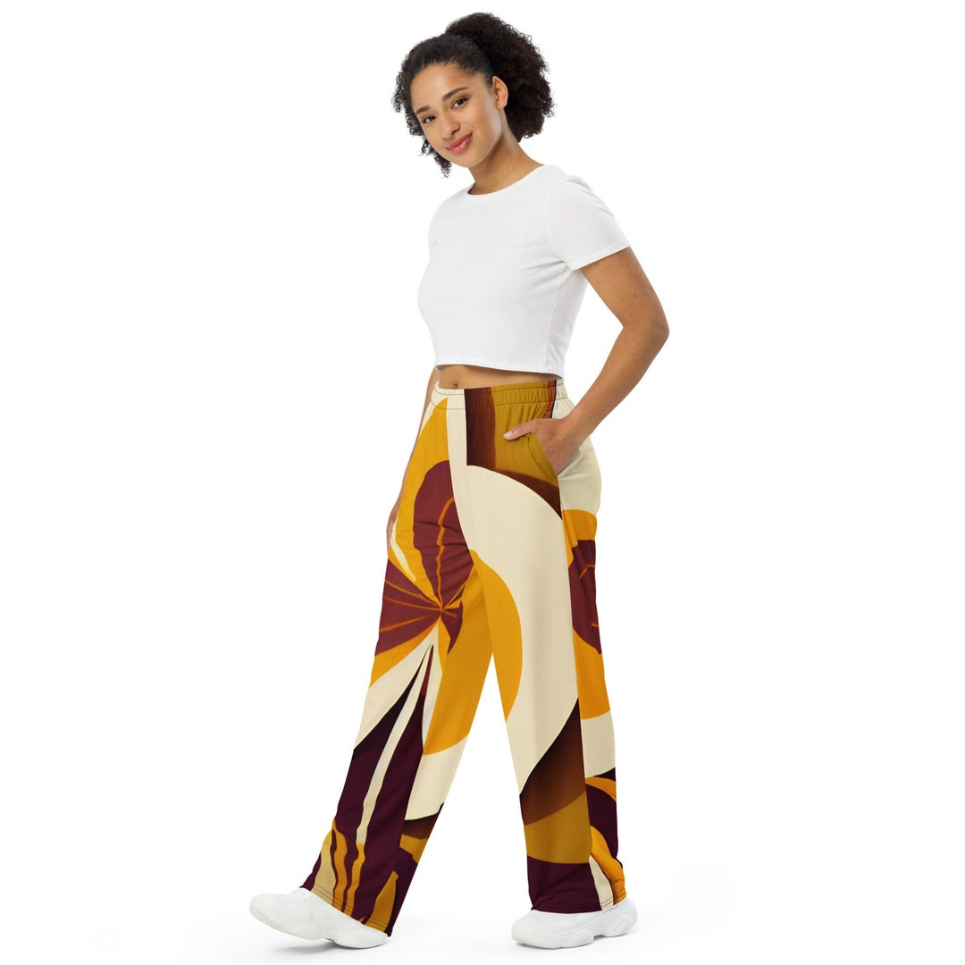 60's 70's Retro Apparel, Mid Mod, Boho Style Groovy Hippie Lounge Pants ...
