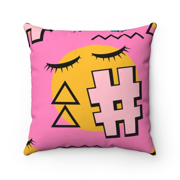 Hashtag Pillow - Etsy