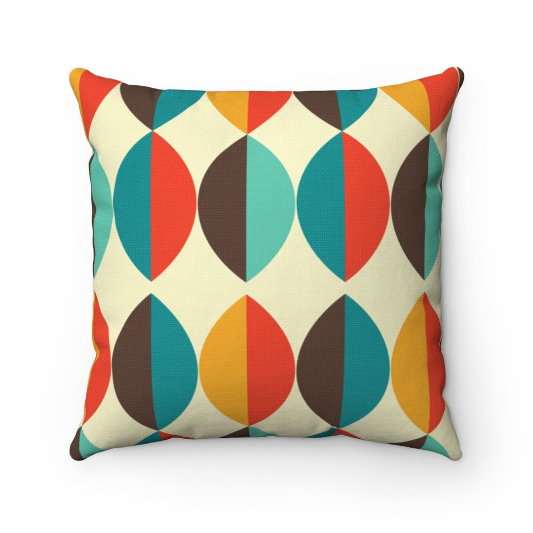 Mid Century Modern Geometric Retro Pillow Case ONLY - Etsy