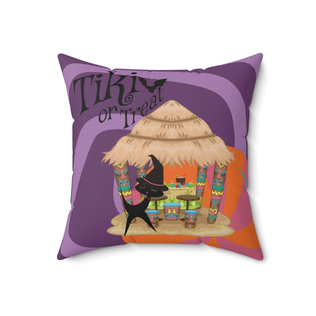Retro Atomic Cat Tiki Halloween Tiki or Treat Tiki Lover - Etsy