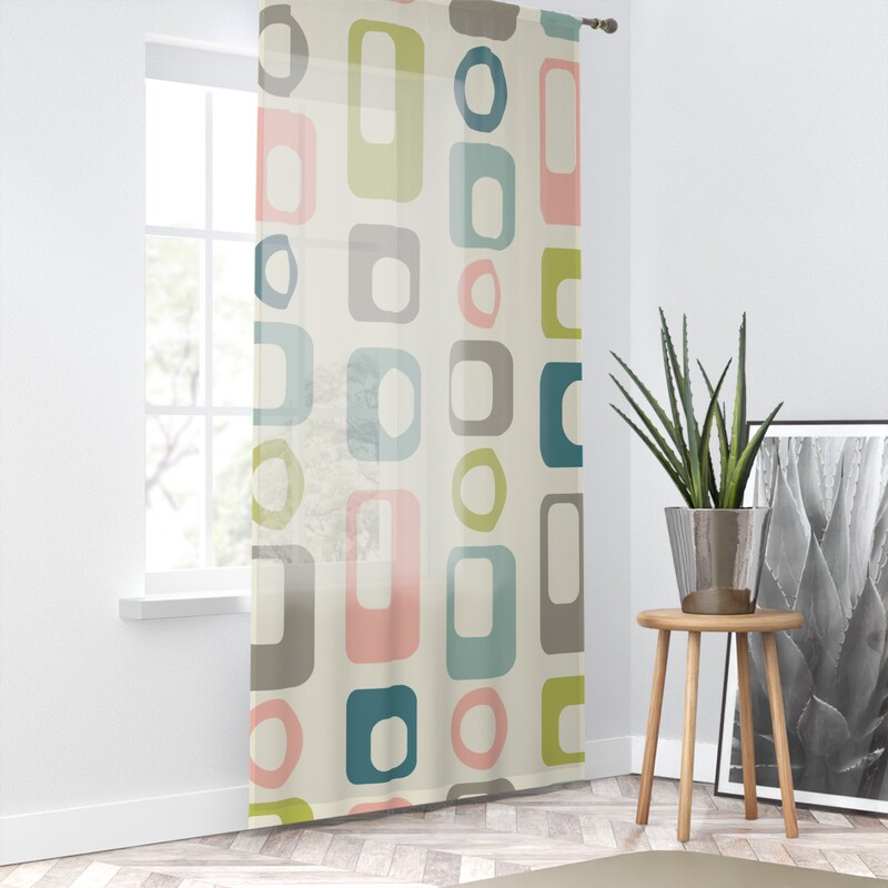 Midcentury Modern Curtains - Etsy