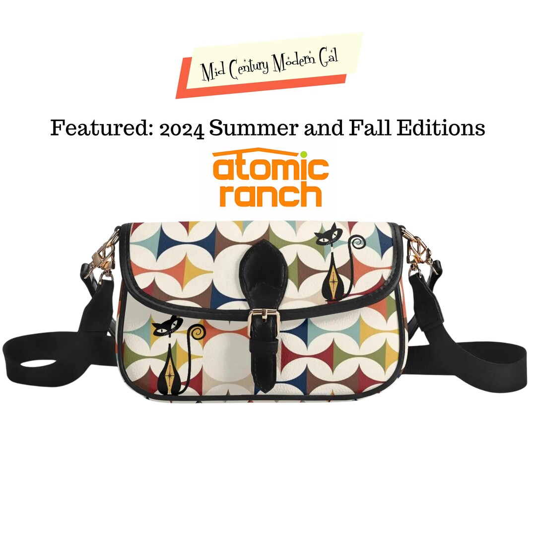 Atomic Cat Handbag, Shoulder Bag Crossbody, Scandinvian Moder Danish ...